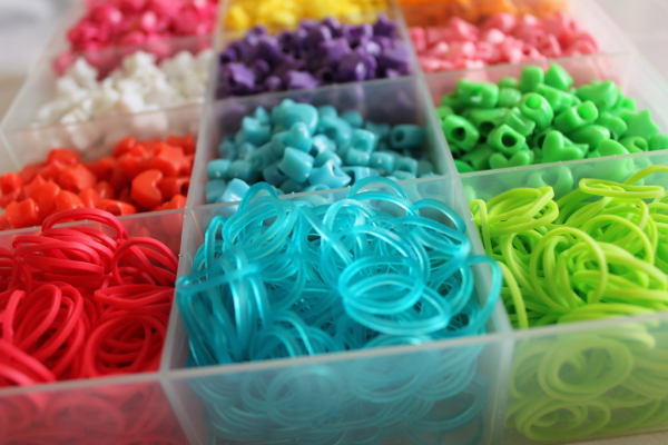 Rainbow Loom Band Craft Storage Box| Large Craft Storage Box | Rainbow ...