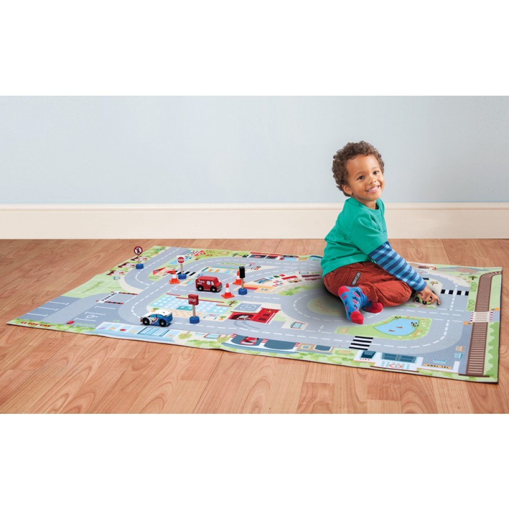 Le Toy Van My First Town Playmat | Car Playmats Australia | Toys For ...