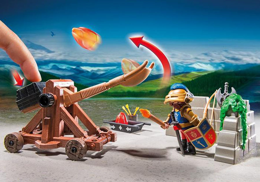 Playmobil Royal Lion Knights Catapult 6039 |Playmobil Educational toys ...