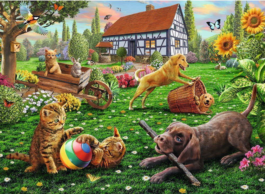 Ravensburger Playing In The Yard Jigsaw Puzzle Buy Adult Kids Jigsaw Puzzles Online Australia ravensburger-playing-in-the-yard-jigsaw-puzzle-buy-adult-kids-jigsaw-puzzles-online-australia